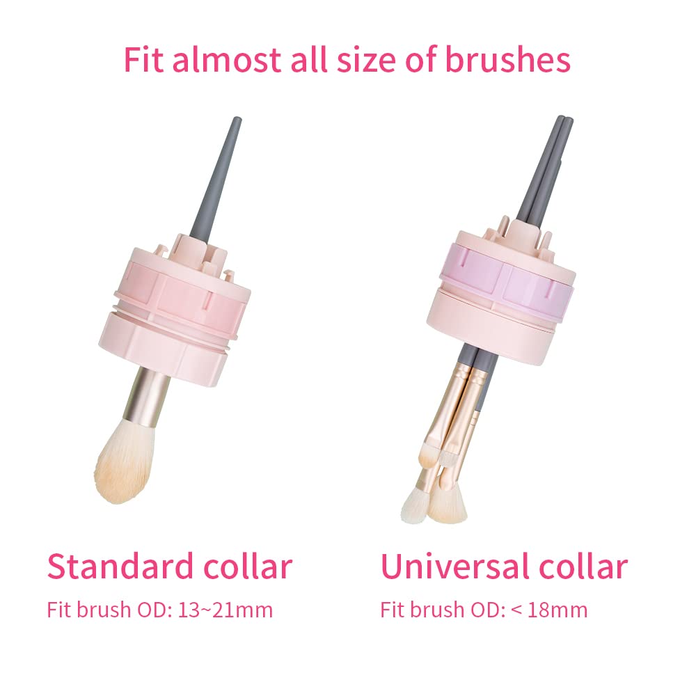 Electric Makeup Brush Cleaner Dryer Machine, USB Charging Portable Automatic Cosmetics Brushes Makeup Sponges Washing Cleaning Self-Drying Machine