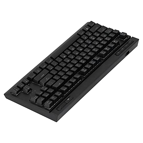 Portable RGB Gaming Mechanical Keyboard,Rainbow LED Backlit Keyboard,Wired Gaming Keyboard,N‑Key Rollover Suspension Keycap,87 Keys RGB Gaming Keyboard for PC Computer Gamer