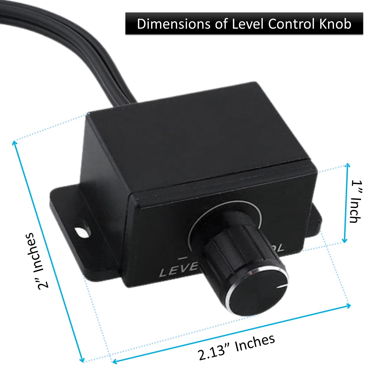 Xtenzi Amplifier Universal Bass Volume Knob Line Level Control Remote XTBR9-LC1
