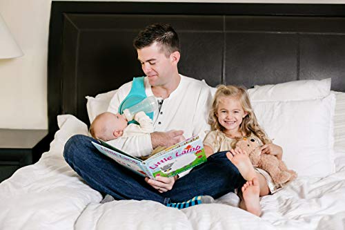 The Beebo Hands Free Baby Bottle Holder, Upgraded β New and Improved, Teal β Suitable for Most Bottle Sizes, Enhance Feeding Time for Parents and Caregivers| Anti Slip