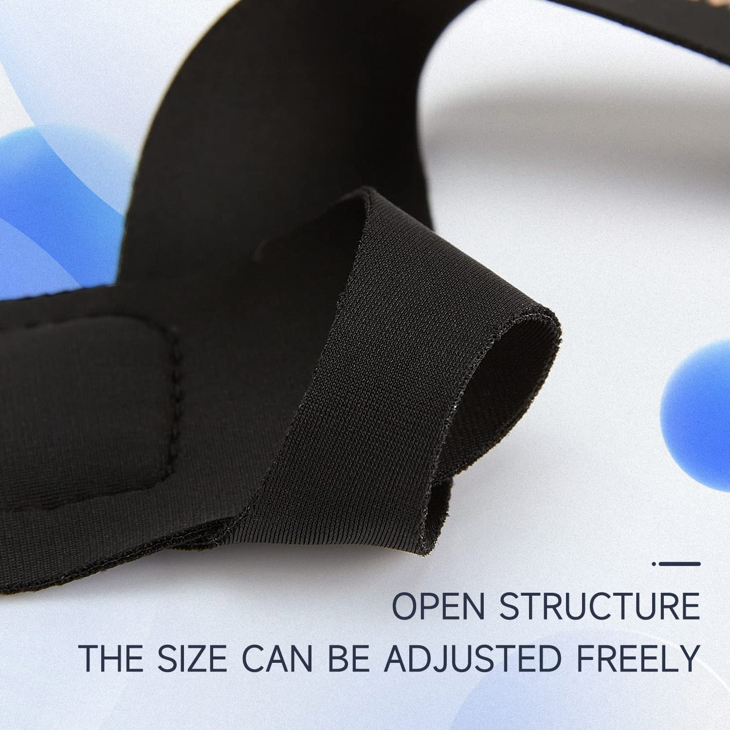 Domaste Ultra Thin Wrist Brace - Sport Slim Carpal Tunnel Support for Men and Women, Adjustable, Lightweight, Breathable and Skin Friendly (Black/Right/One Size)