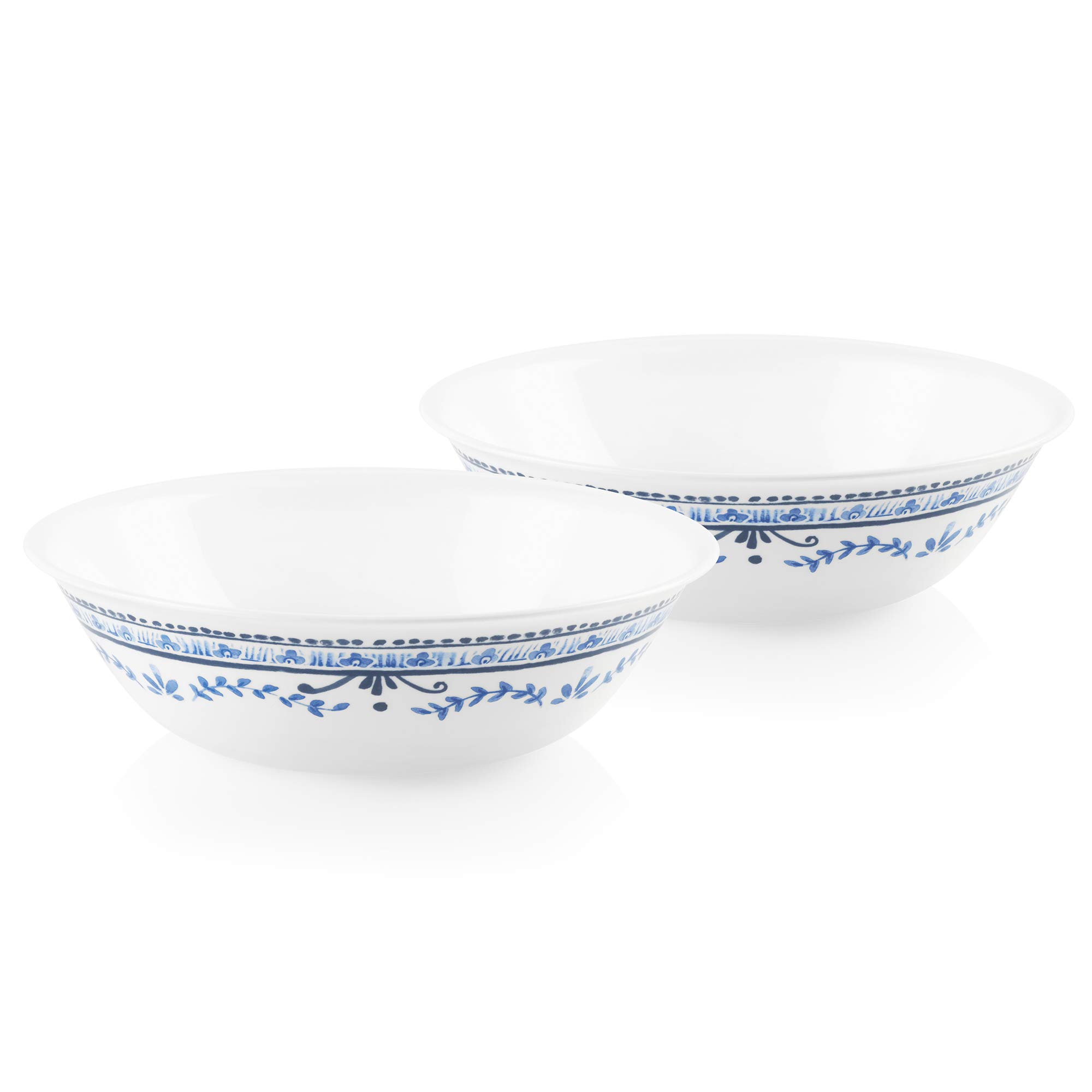 Corelle 18-Piece Dinnerware Set, Triple Layer Glass and Chip Resistant, Includes 6 Dinner Plates, 6 Appetizer Plates, and 18 oz Soup/Cereal Bowls, Classic Style