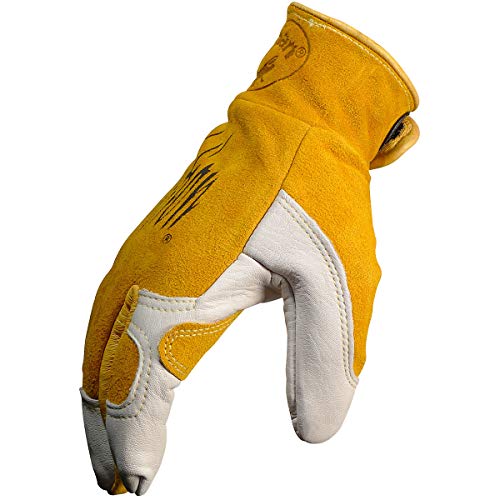 Kevlar-Seamed Multi-Task Welding Gloves 1828 (Medium/Yellow)