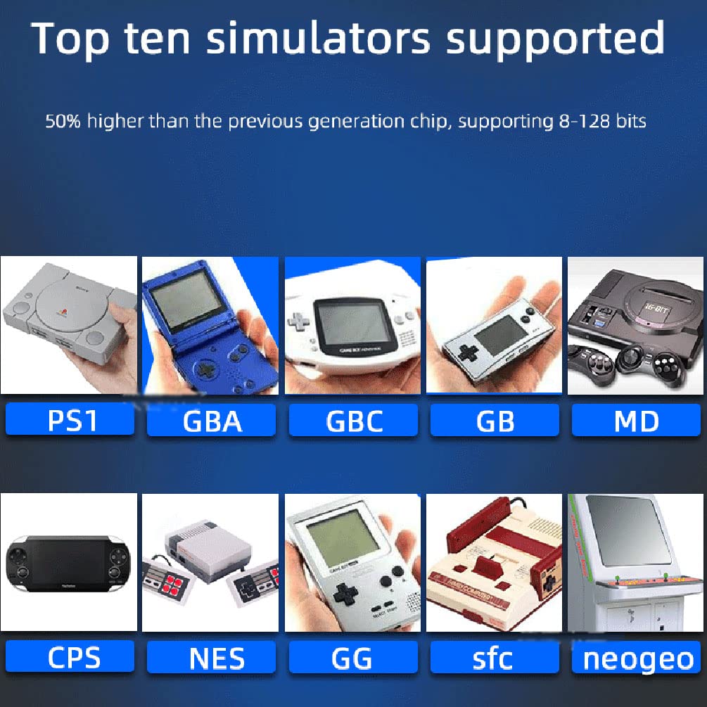 X19 Retro Game Machine HD 7 inch Large Screen Handheld Double Rocker Game Machine Design 8G built-in 1000 Games TV Video Game Console