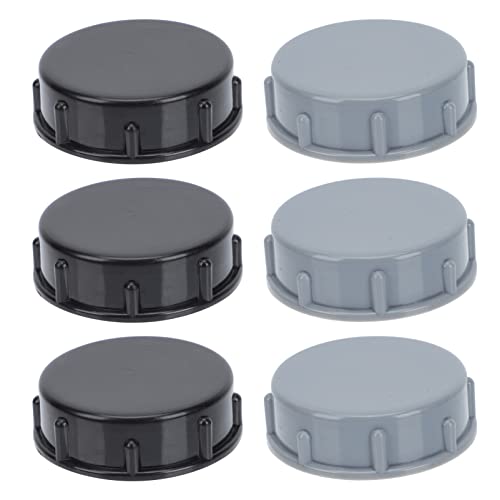 DEPILA Drain 6pcs Plastic Pipe Caps Hose Cap Pipe Fitting Cap Sewer Pipe Cap Tubing End Cap PVC Pipe Cap for Kitchen Drain Pipe 45MM Plug