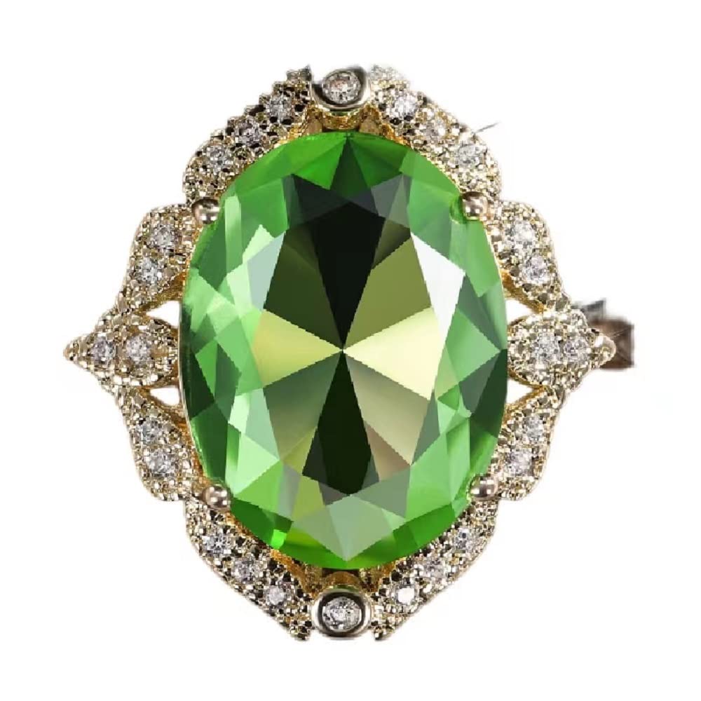 CZCLMLT 925 sterling silver creative green ladies wedding ring shiny diamond emerald ring cubic zirconia ring zircon diamond ring ladies eternal engagement wedding ring 596 (9)
