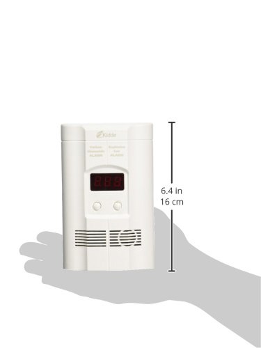 Kidde Carbon Monoxide Detector, Propane, Natural, Methane, & Explosive Gas Alarm, Plug-In Wall with 9-Volt Battery Backup, Digital LED Display