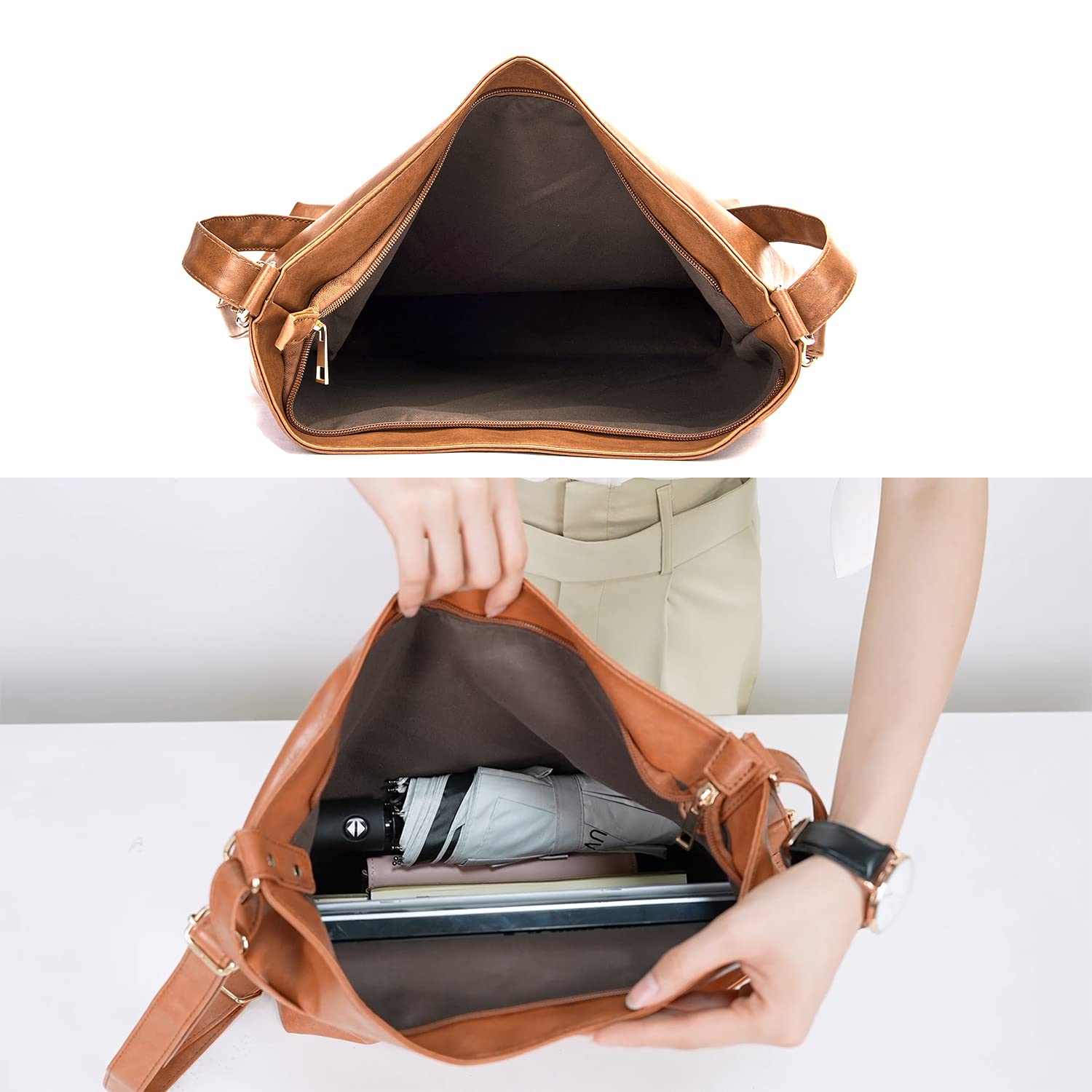 Crossbody Bags for Women - Leather Small Backpack Purse Shoulder Bag