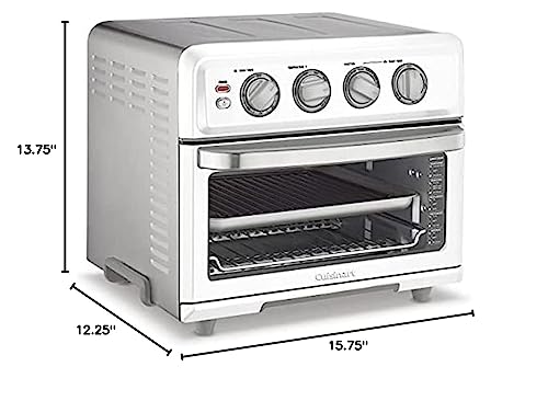 Cuisinart TOA-70W AirFryer Toaster Oven with Grill - White Bundle with Cuisinart Advantage 6-Piece Ceramic Coated Serrated Steak Knife Set