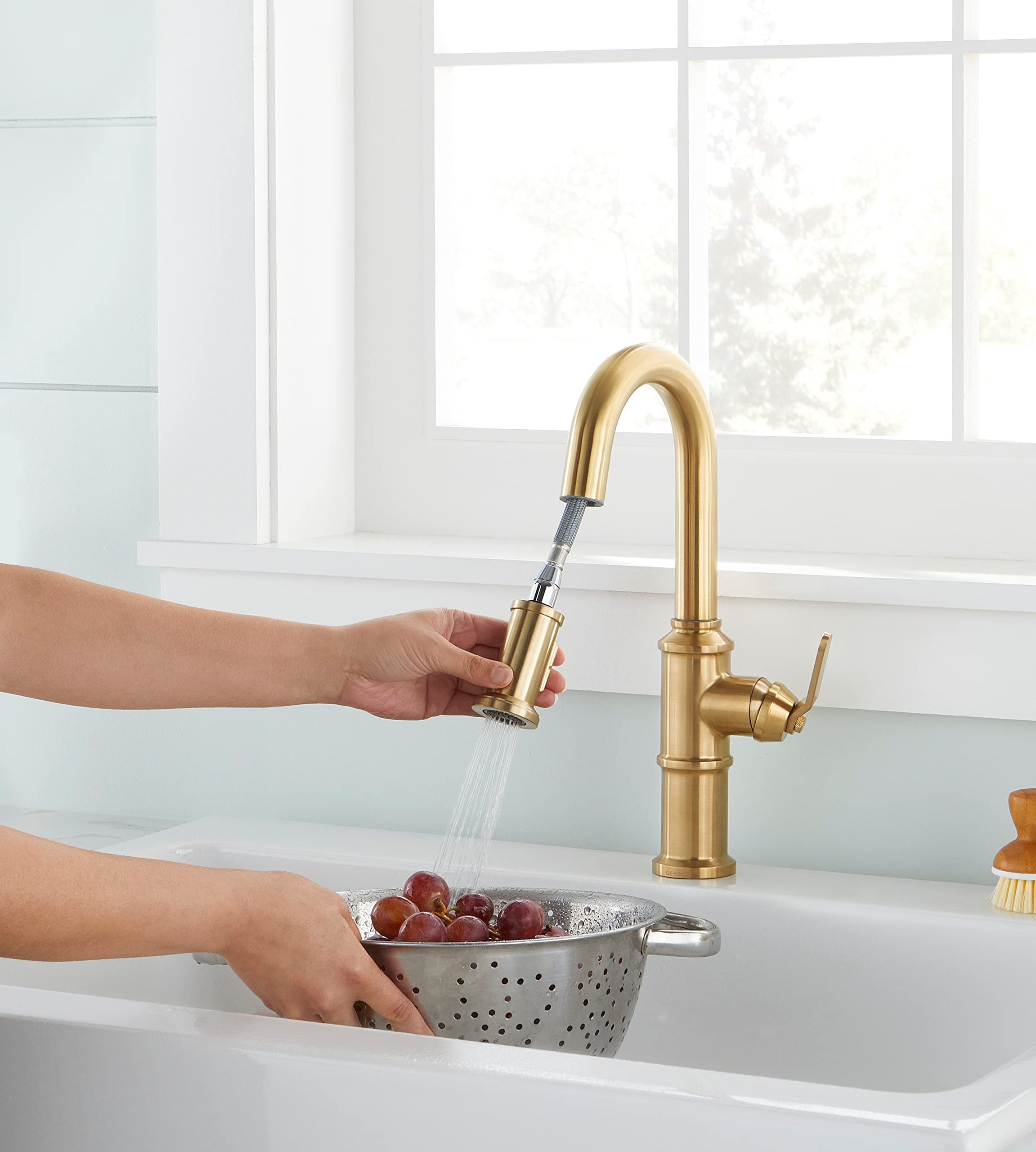 Gerber Plumbing Kinzie Kitchen Faucet with Pull Down Sprayer