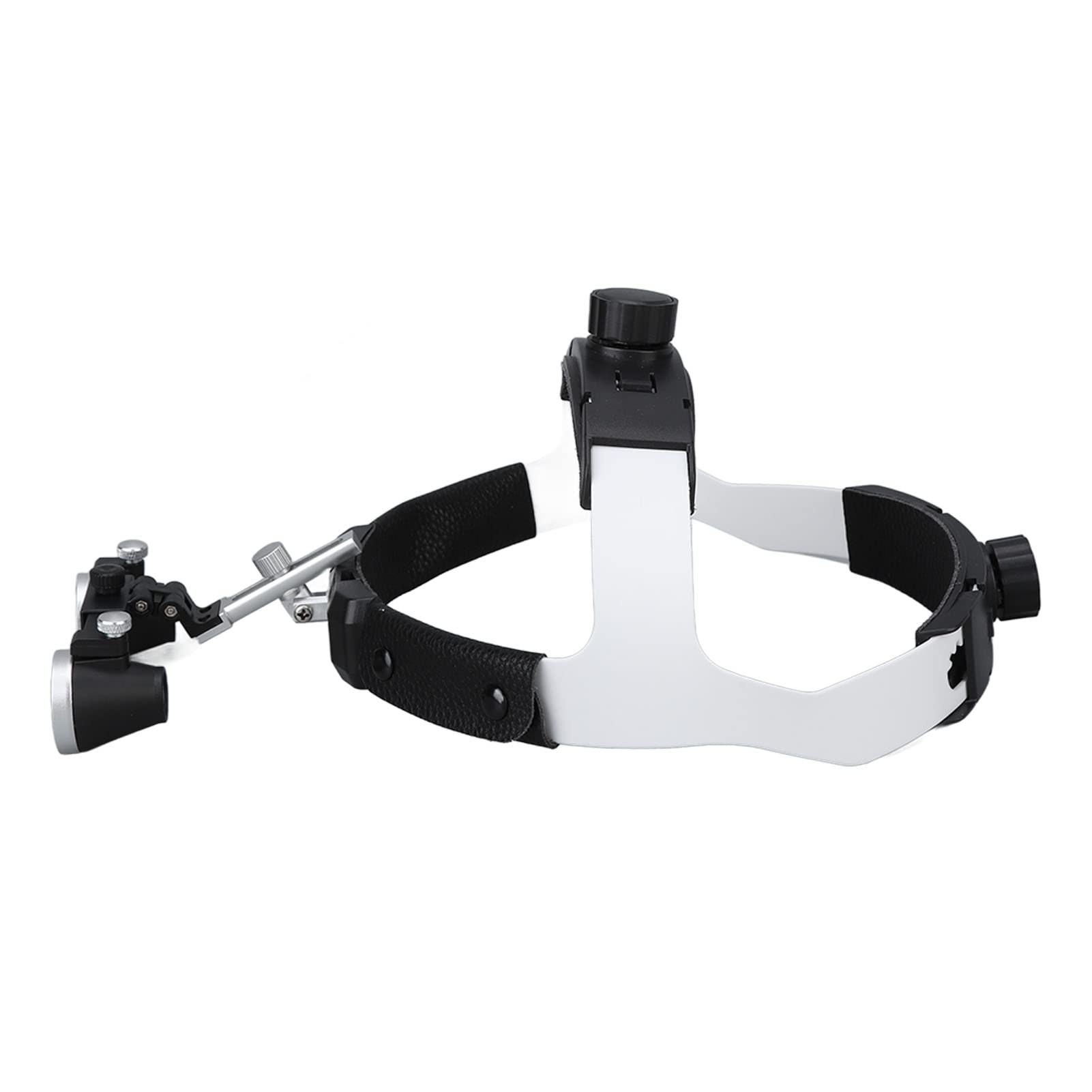 Headband Magnifier Glasses, Head Mount Magnifier Hands Free Comfortable Light Angle Practical for Reading for Close Work (US Plug)