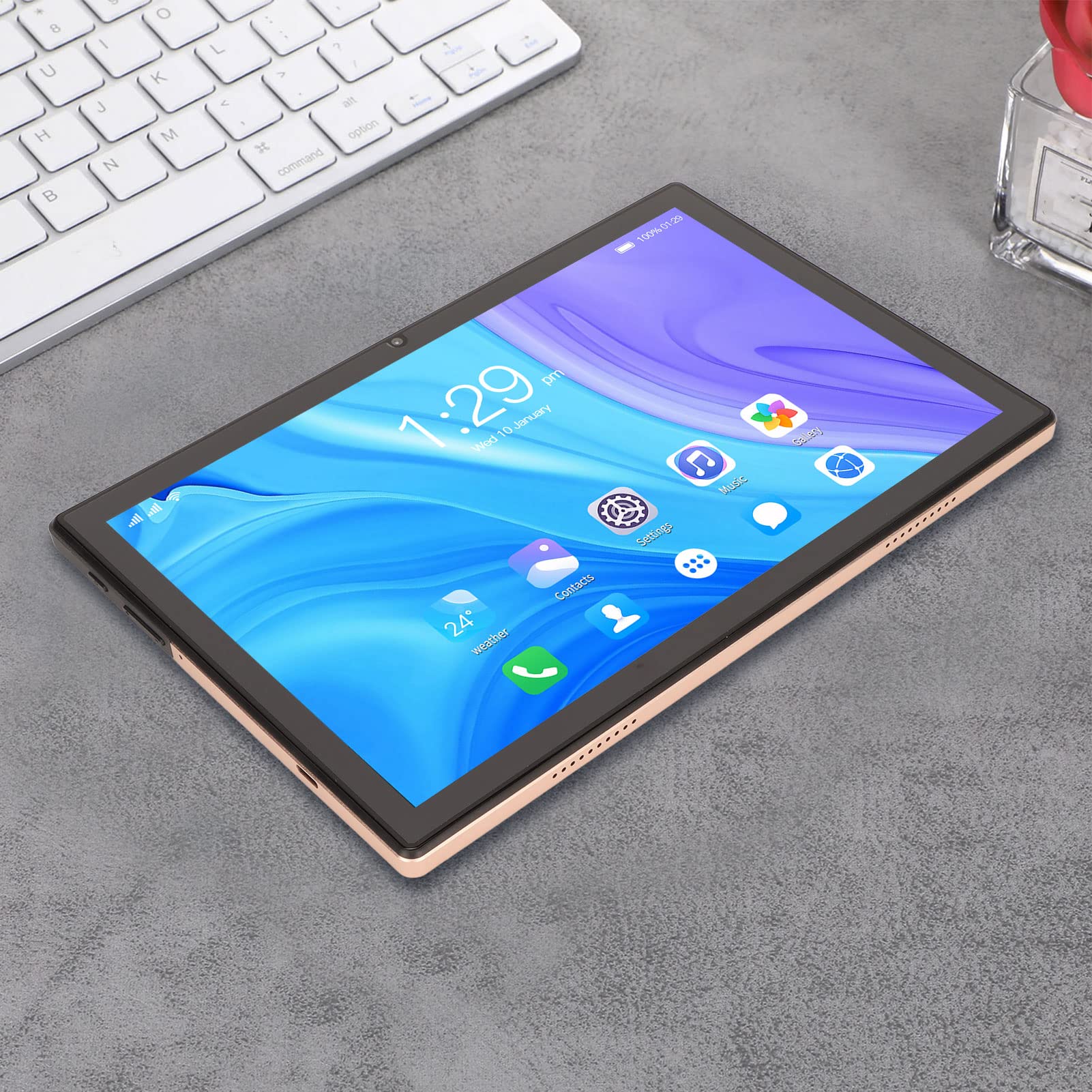 GOWENIC 10.1 inch Tablet, for 11 Tablet Octa Core Tablets 6GB + 128GB, 1920x1200 IPS Screen, WiFi Tablets, GMS Tablet Dual SIM Slot, 8800mAh, 4G Calling