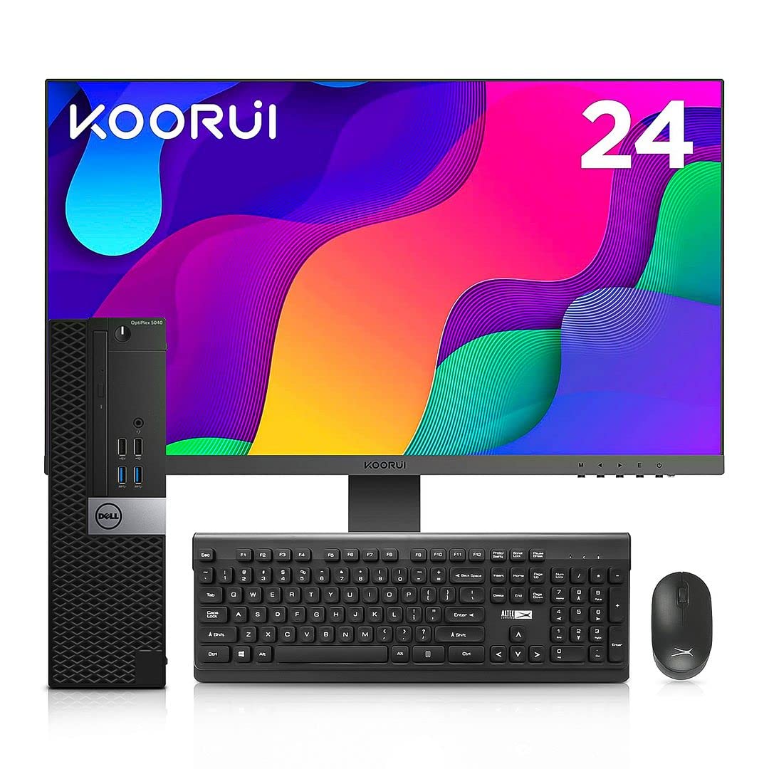 Dell OptiPlex 5040 Desktop Computer with Intel Core i7-6700, 16GB RAM, 1TB M.2 NVMe SSD, AC8260 WiFi, Bluetooth, HDMI, Windows 10 Pro - Compact Desktop with Powerful Performance