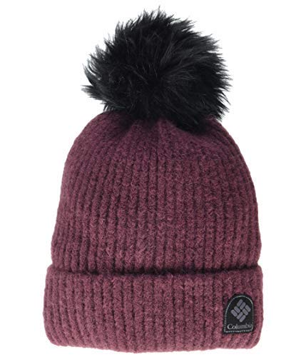 Columbia Winter Blur Pom Beanie, Malbec, One Size
