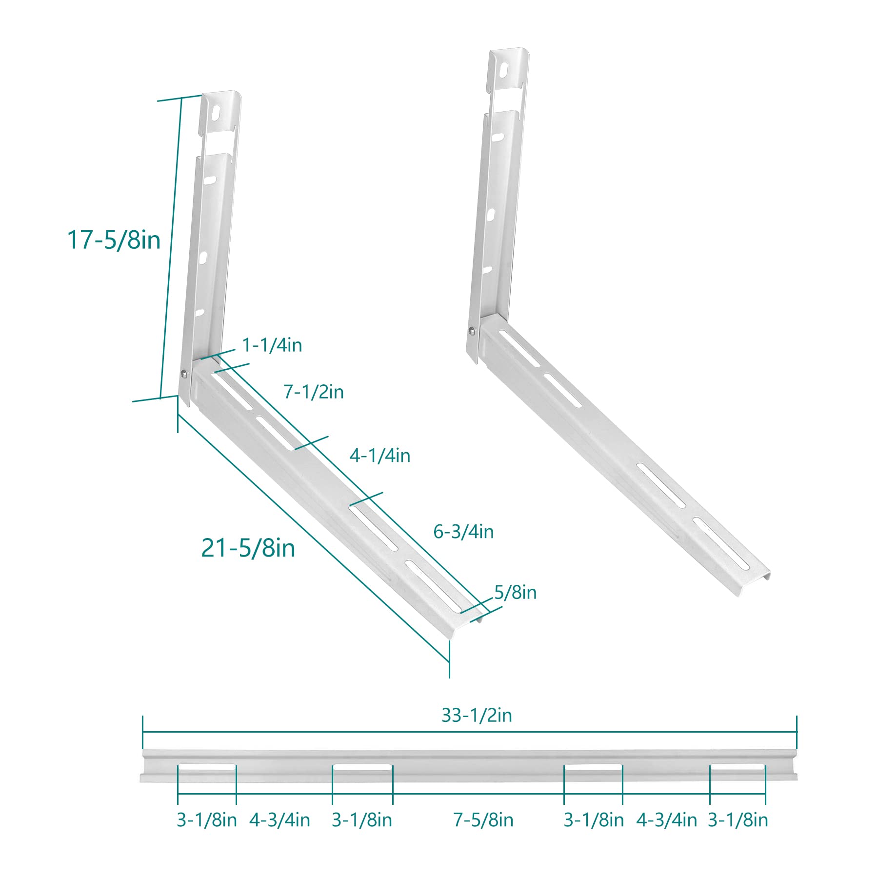 Daisypower Outdoor Wall Mounting Bracket for Ductless Mini Split Air Conditioner Heat Pump Systems, Support Up to 9000-36000 Btu Condenser