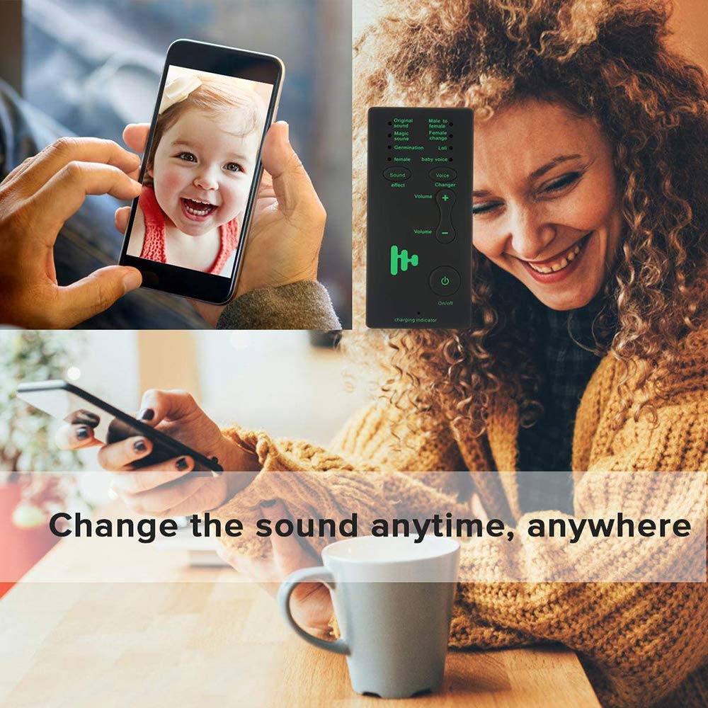 DDSKY Voice Changer,1pcs Handheld Voice Changer for AdultsMicrophone Voice Changer 7 Different Voice Changes Sound Effects Machine for Kids and Friends
