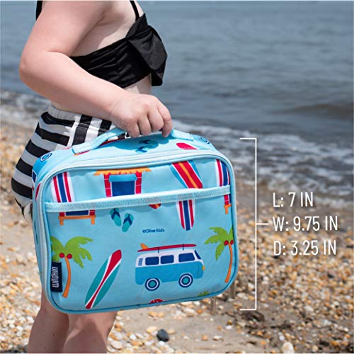 Wildkin 12 Inch Backpack Bundle with Insulated Lunch Box Bag (Surf Shack)
