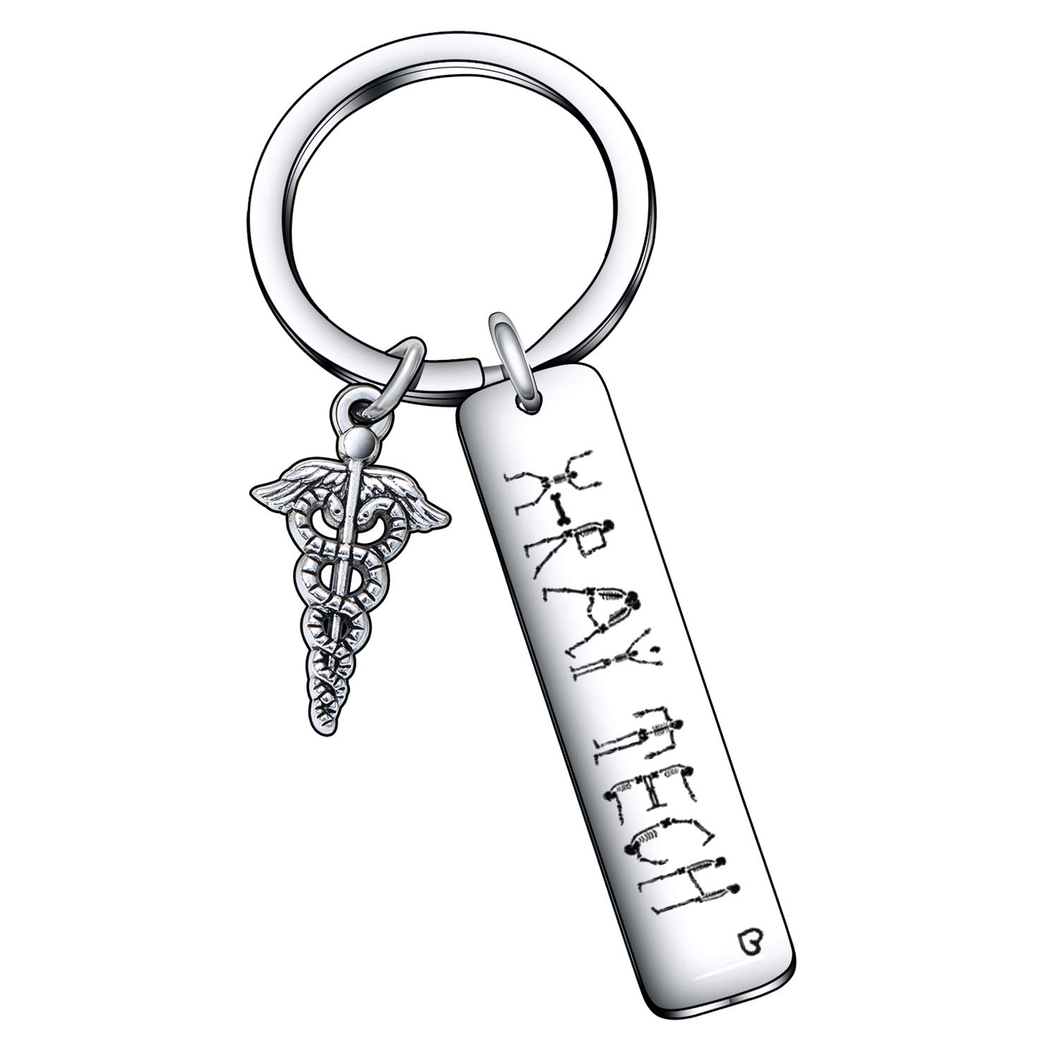 De&ai X-Ray Tech gift for X-Ray Technician gift for X Ray Tech Grad gift appreciation gift for Ultrasound Technician Gift for Radiology Technologist jewelry Ultrasound Tech keychain