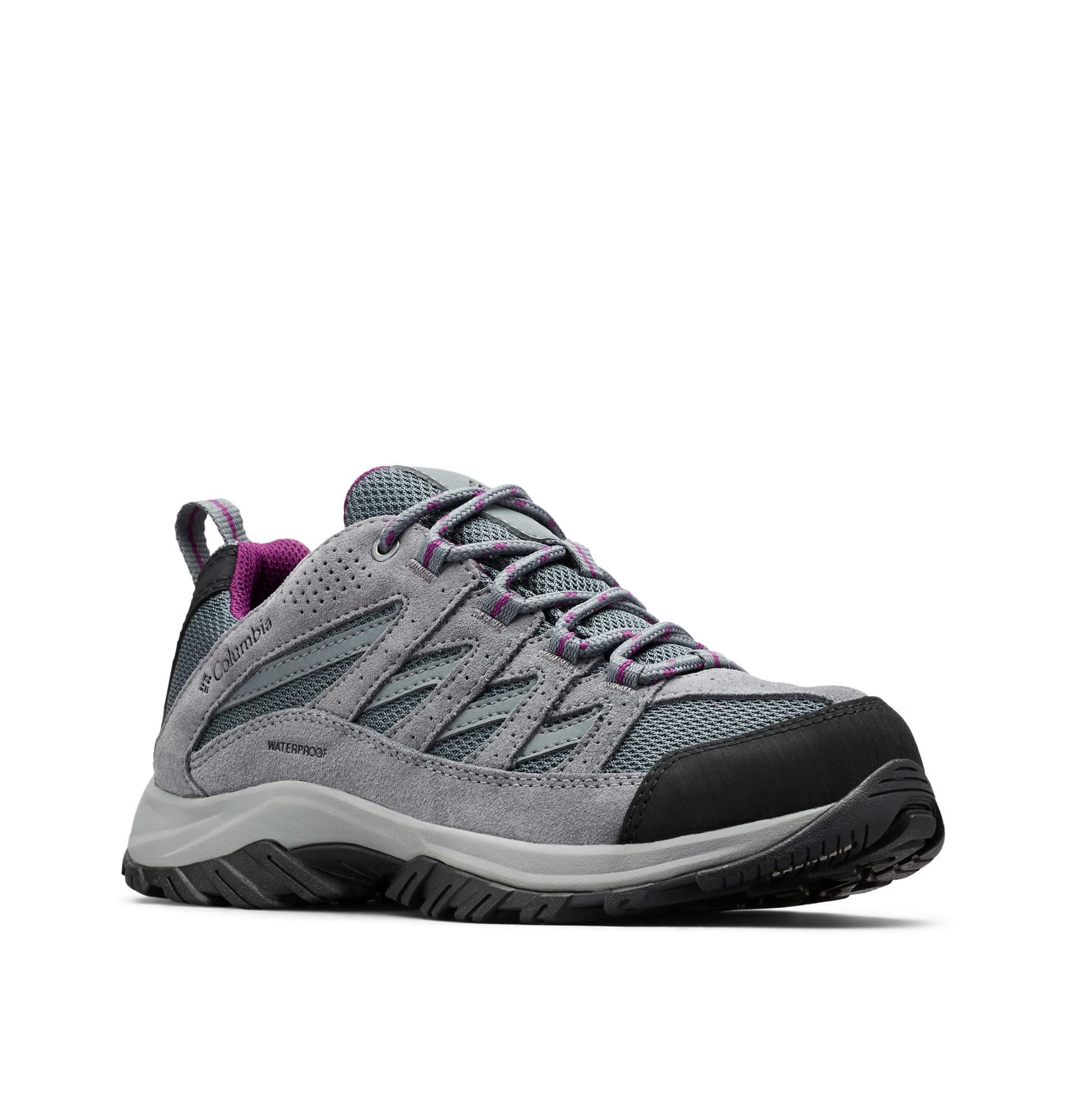 Columbia Women's Crestwood Waterproof, Graphite/Wild Iris, 9