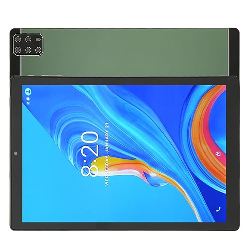 DAUERHAFT 10.1 Inch 2 in 1 Tablet, 2MP 5MP 1960x1080 HD Tablet 5GWiFi US Plug 100‑240V MT6735 Deca Core CPU with Keyboard for Business (US Plug)