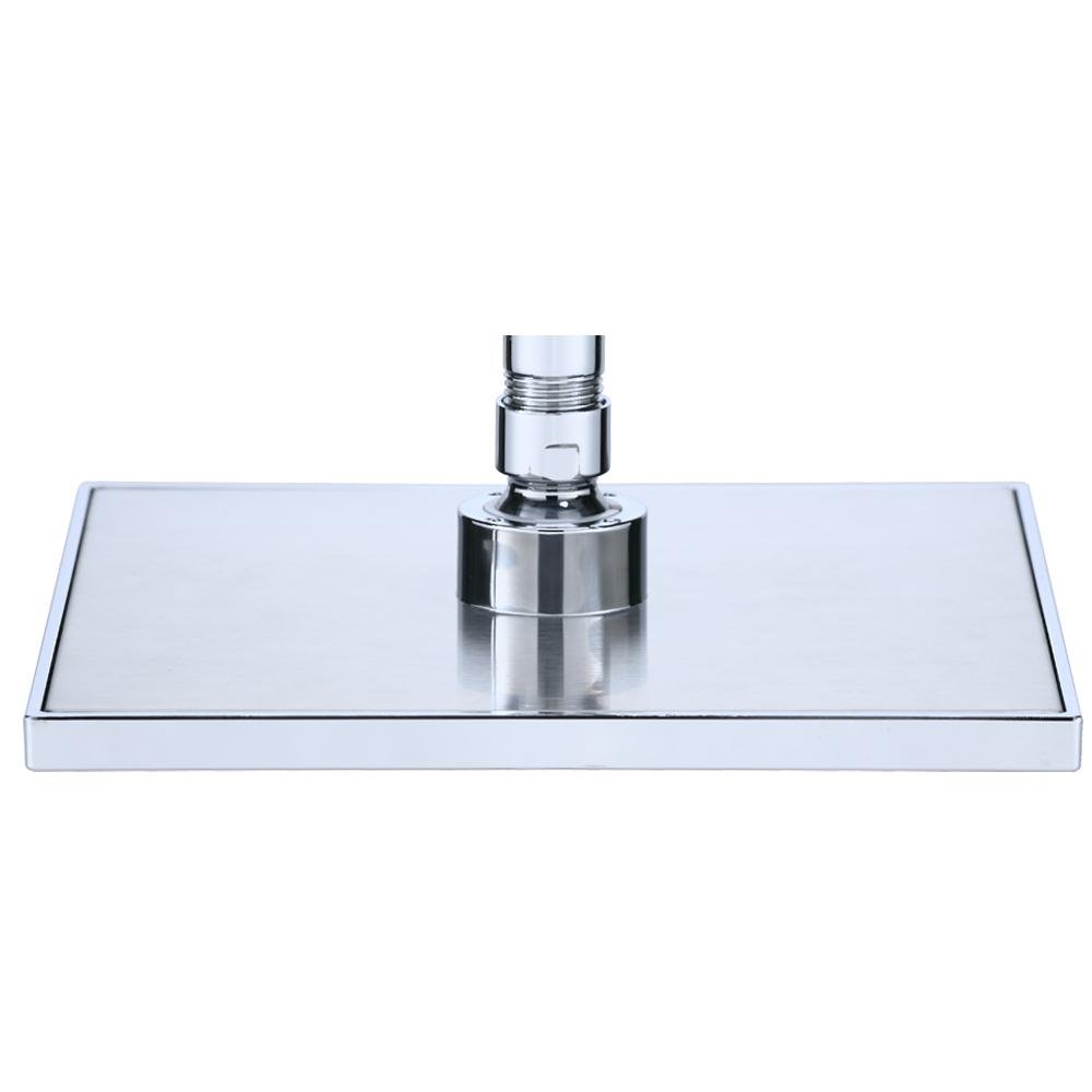 Modern 1-Spray 8 in. Square Raincan Fixed Shower Head in Chrome