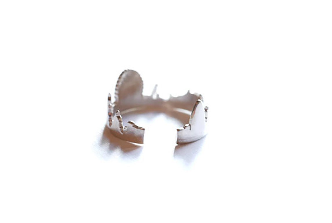 CY Supplies London Skyline City Ring - 925 Sterling Silver - Adjustable