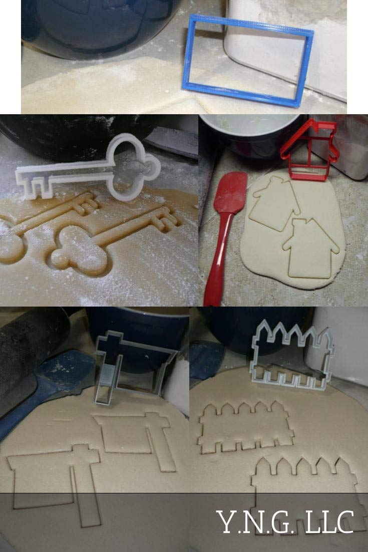 HOUSEWARMING NEW HOME REAL ESTATE REALTOR SET OF 5 COOKIE CUTTERS MADE IN USA PR1360