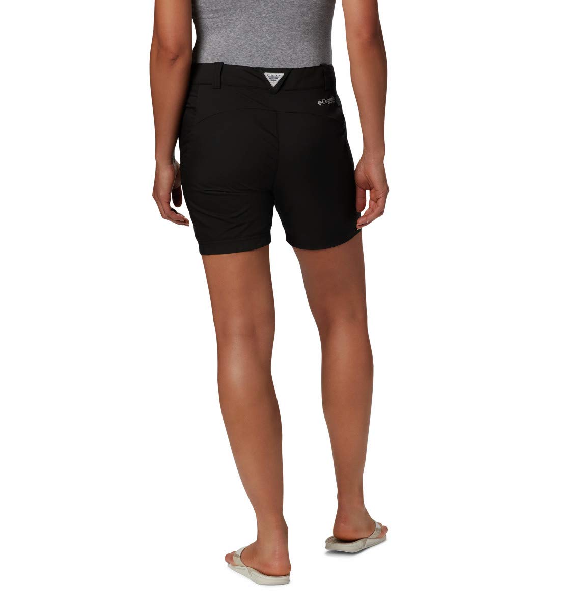 Columbia Women's Standard W PFG Buoy Water Short, Black, 6x8