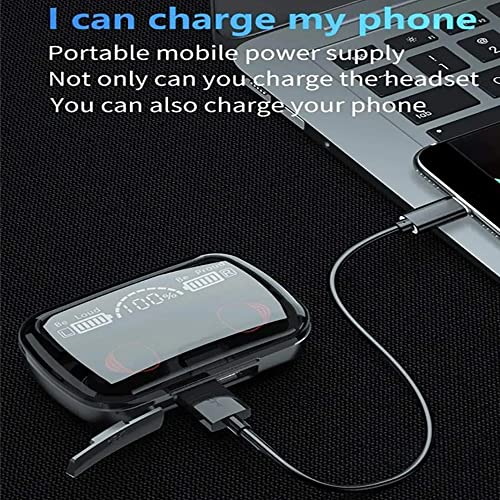 NGNIUS TECH. Wireless Earbuds Bluetooth Headphones with Charging Case, Noise Cancelling, 5.1 Earbuds, 3D Touch Control, Siri Voice Assistant, LED Display, IPX7 Waterproof & Sweatproof, M10