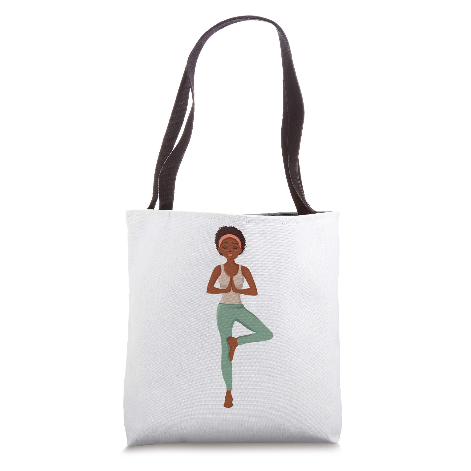 Yoga / Meditation - African American Woman Tote Bag
