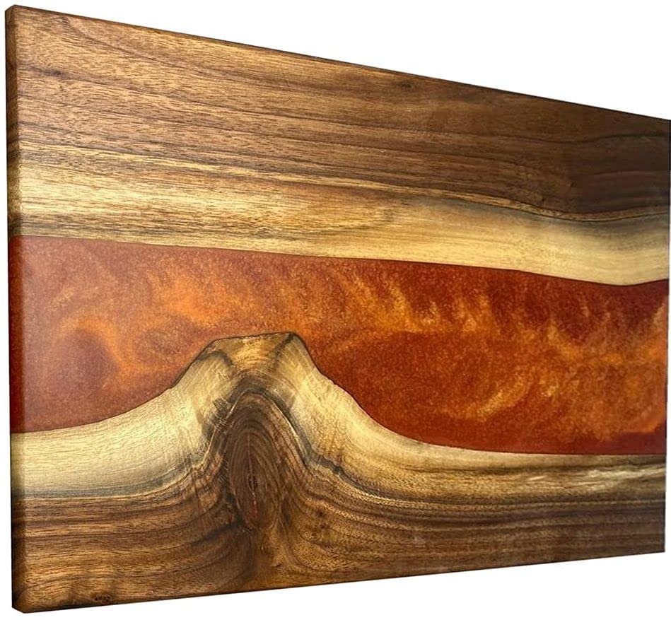 Epoxy Table, Epoxy Resin River Table, Live Edge Wooden Table, Natural Wood,Dining table, Natural Epoxy Table, Resin Table 54x27 inch