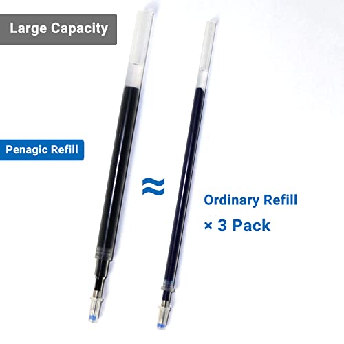 Pen with Stylus Tip, P-223B, Gel Pens Fine Point [0.5mm] Black Ink, Roller Ballpoint Pens Matt Design, Stationery Pens for School Office Supplies