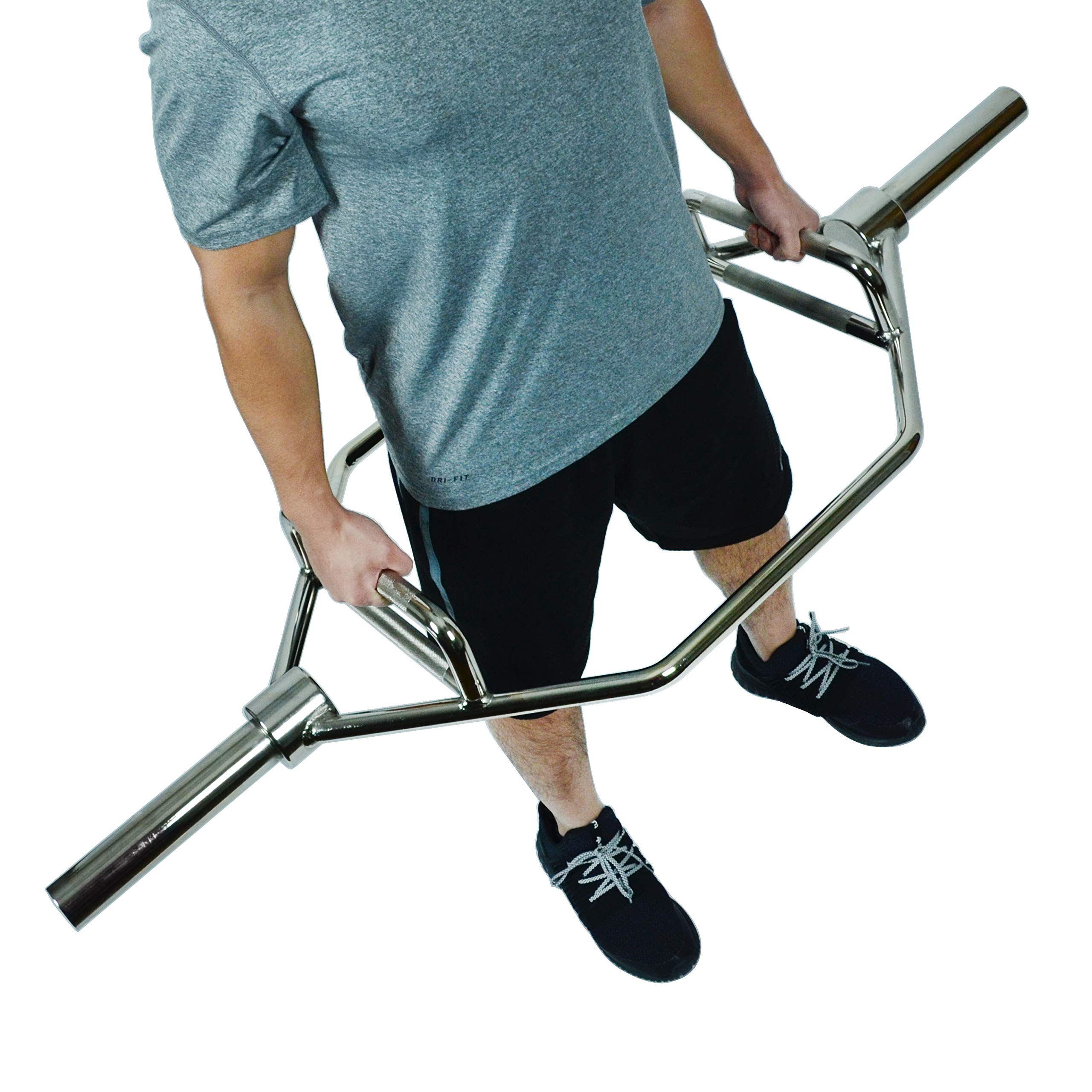 Sunny Health & Fitness Olympic Hex Bar, Weight Training Trap Bar for Deadlifts and Shrugs