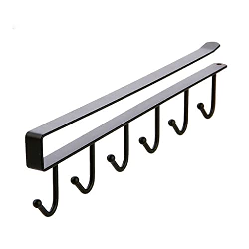 LIRUXUN 6 Hook Storage Rack Wardrobe Shelf Cup Holder Bathroom Kitchen Hanger Towel Rack (Color : D, Size : 7 * 25cm)