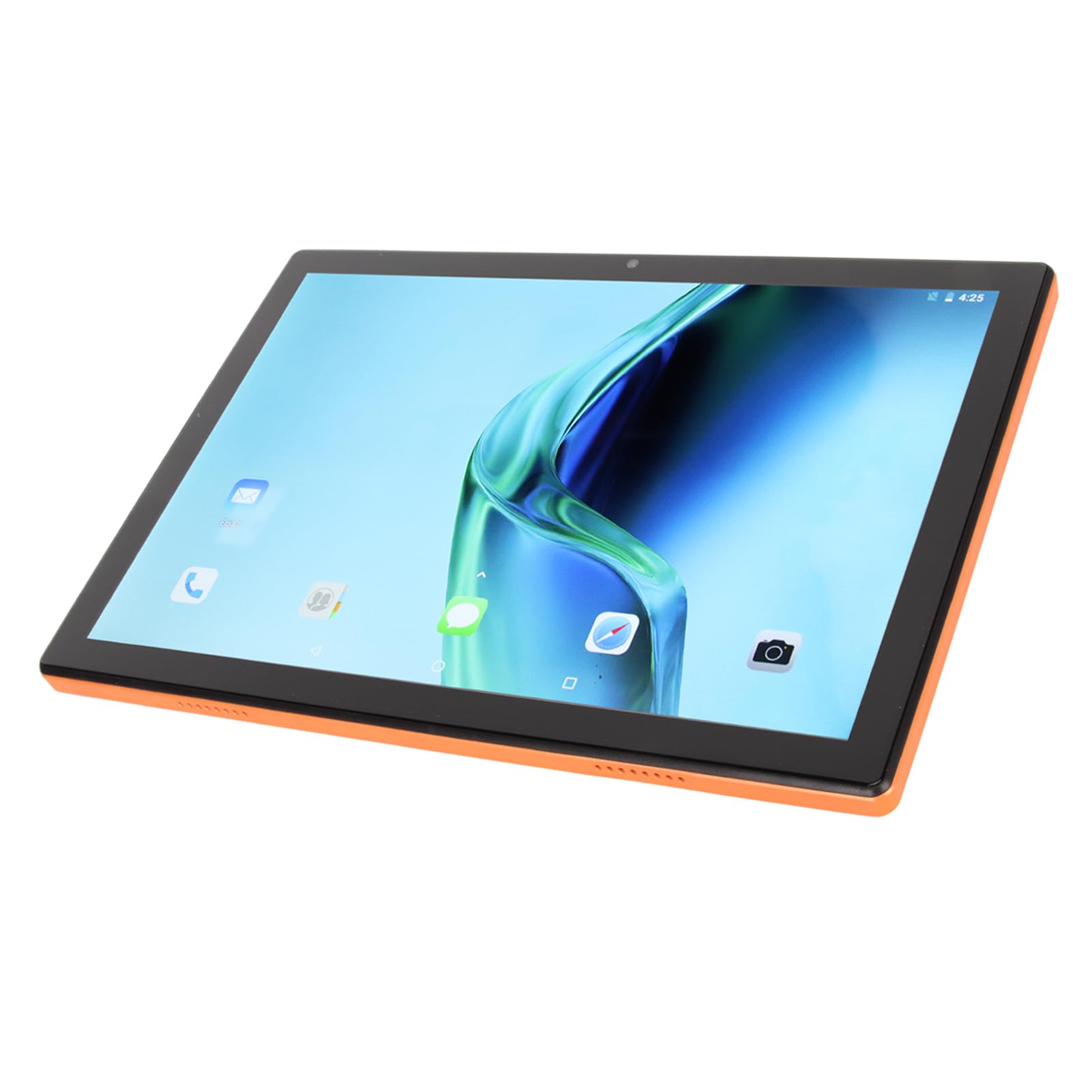 DAUERHAFT Digital Tablet, WiFi Tablet 10.1 Inch 8800mAh 8GB RAM 128GB ROM Dual SIM Dual Standby for Game for Studying (Orange)