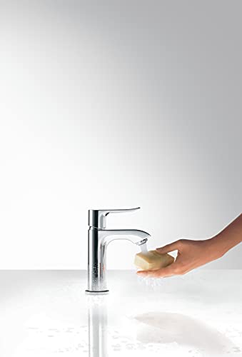 hansgrohe Metris Modern Upgrade Easy Install 1-Handle 1 6-inch Tall Bathroom Sink Faucet in Chrome, 31088001