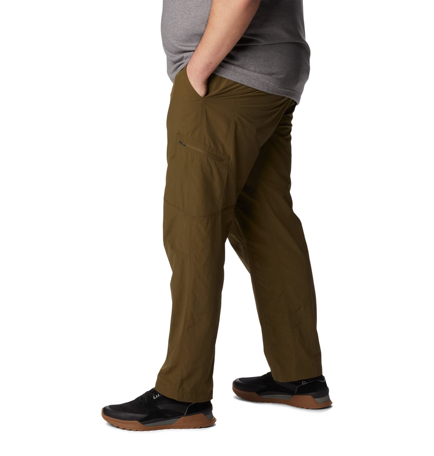 Columbia Men’s Silver Ridge Cargo Pants, Moisture Wicking, Sun Protection, New Olive, 32