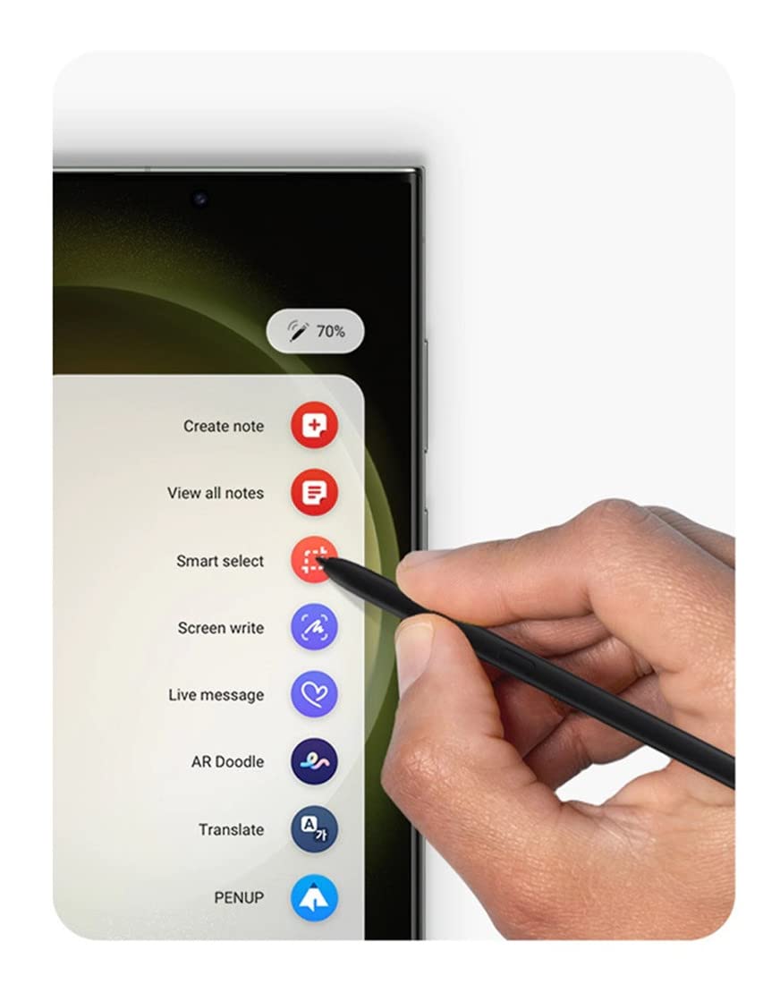 Galaxy S23 Ultra S Pen (WithBluetooth) Replacement for Samsung Galaxy S23 Ultra 5G All Versions Stylus Pen with 5xTips/Nibs (Black)