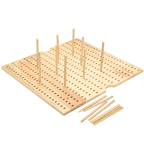 Wood Pegboard Drawer Organizer Drawer Peg Wooden Peg Board System Dish and Plate Organizer Adjustable Pegboard Wall Shelf and Drawer Organizer for Food Containers Cookware Utensils (1 Set)
