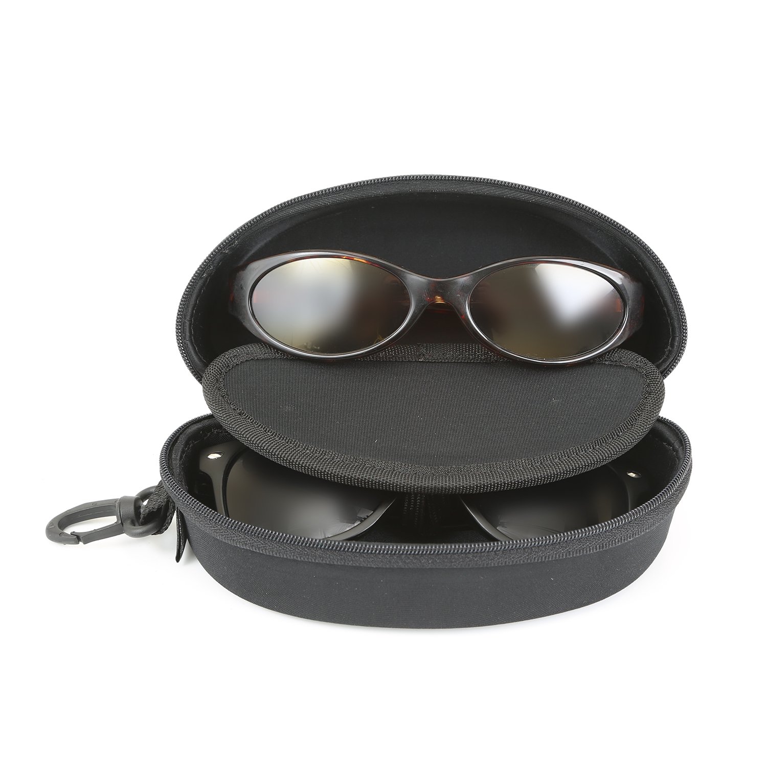 Surf To Summit Molded Foam Sunglasses Case Double Eyeglass Reading Glasses Case Portable Bag Travel Case Portable Travel Zipper Eyeglasses Case