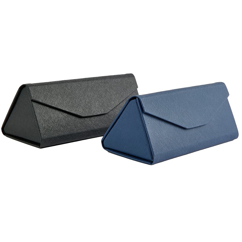 DeYoungArbeit 2-pack Collapsible Travel Glasses Case Foldable Flat for Eyewear Storage