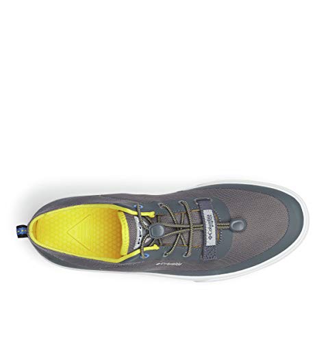 Columbia Mens Dorado CVO PFG Boat Shoe, Ti Grey Steel/Electron Yellow, 12 Wide US