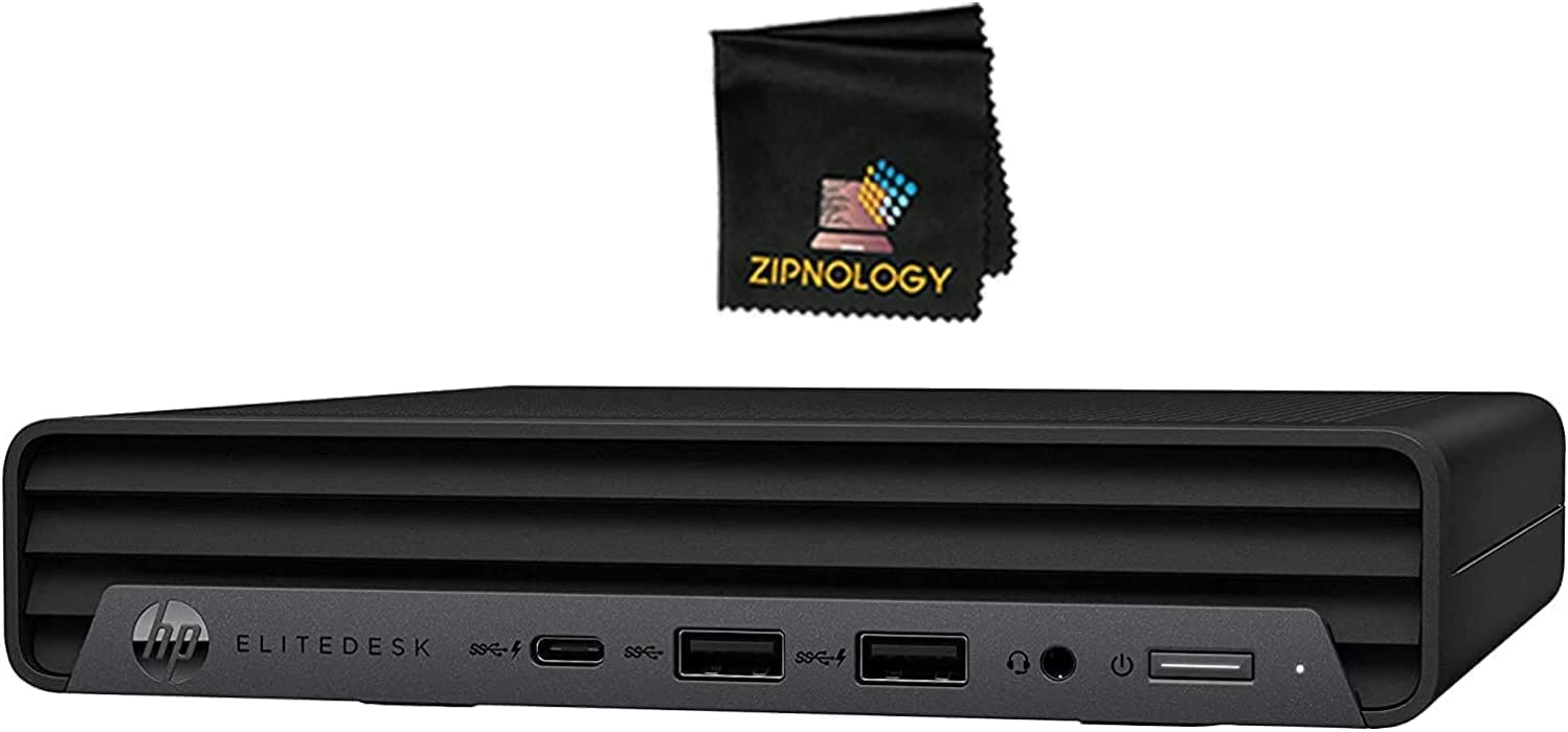 HP EliteDesk 800 G6 Desktop Mini Computer - 10th Gen Intel Core i5-10500T - 256 GB SSD - 8 GB RAM - Intel UHD Graphics 630 - Windows 10 Pro 64-Bit + Microfiber Screen Cleaning Cloth Bundle - New