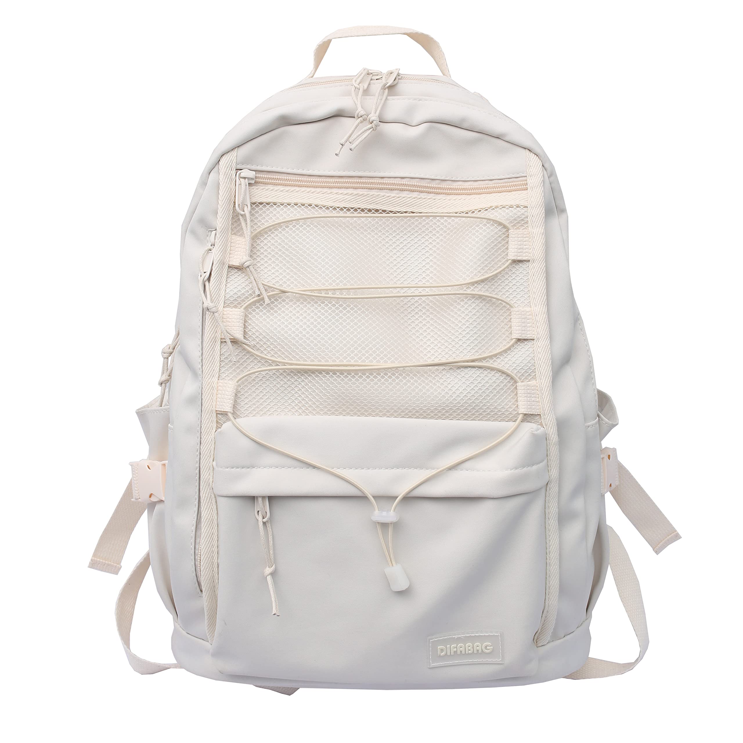 EKUIZAI Solid Color Simple Elementary Backpack for Girls Middle School Bookbag Large Capacity School Bag