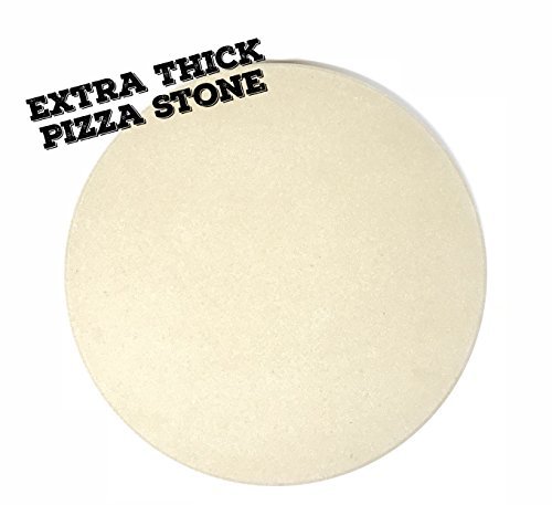 EXTRA THICK Pizza Stone - Perfect crusts and improved heat deflection