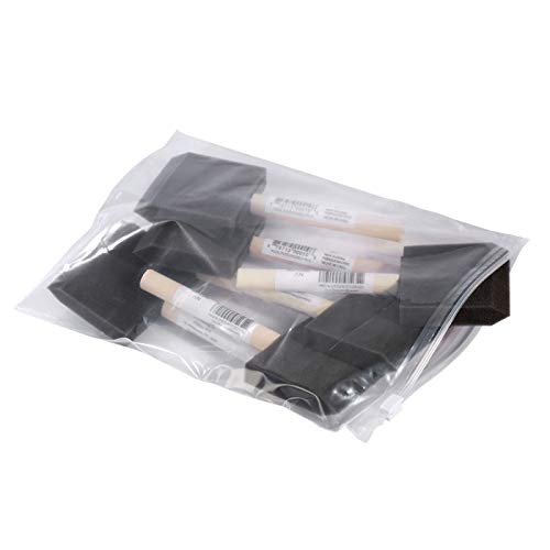 Extra Large Clear Plastic Bags with Reclosable Zippered Top, 16β X 18β, 3.5 Gallon Freezer and Pantry Slider Storage pouches for Home, Office, or Kitchen, Heavy Weight 3 Mil Thick, 50 Count