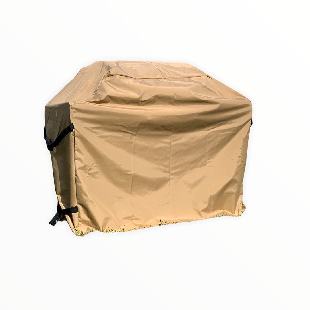 Comp Bind Technology Grill Cover, Compatible with Dyna-Glo 5 Burner Gas Grill Model DGH474CRP, Tan Padded Outdoor and Waterproof Cover Dimensions 55.2''W x 23.9''D x 47''H by Comp Bind