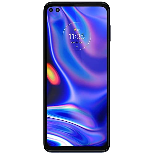 Moto One 5G (128GB, 4GB) 6.7" FHD+, Snapdragon 765, 48MP Quad Camera, 5G / 4G LTE AT&T Locked - XT2075-2 (Oxford Blue) (Renewed)
