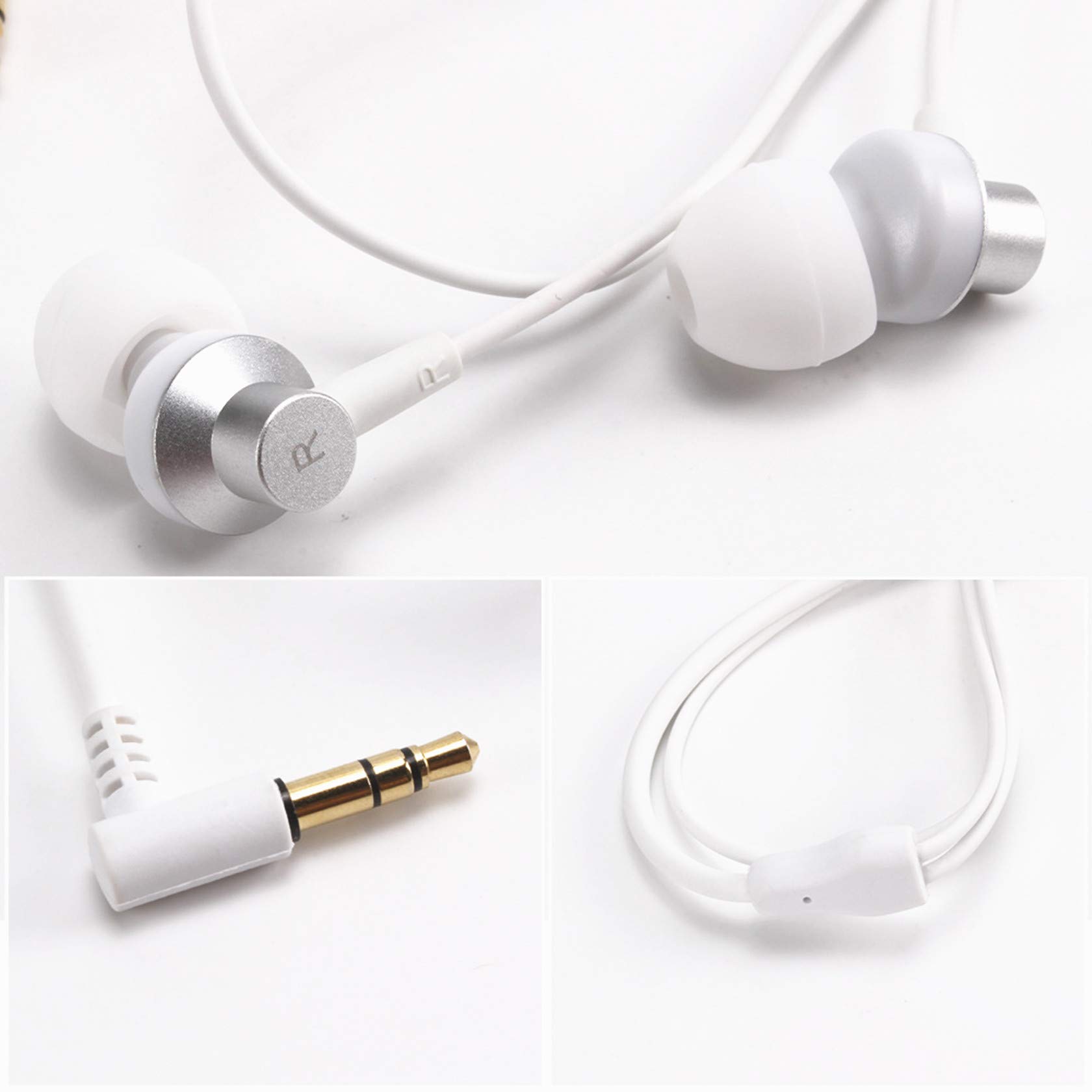 Earphones for Oculus Quest 2 VR Headset Noise-Isolating Earbuds Headphones with 3D 360 Degree Sound and Custom Silicone Earbuds Caps