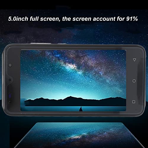 Unlocked Cell Phone, 5" Full HD Unlocked Smartphone 2GB RAM 32GB ROM Dual Card Dual Standby Mobile Phone for Android, Facial Recognition, 2200mAh Battery(Rose Red)